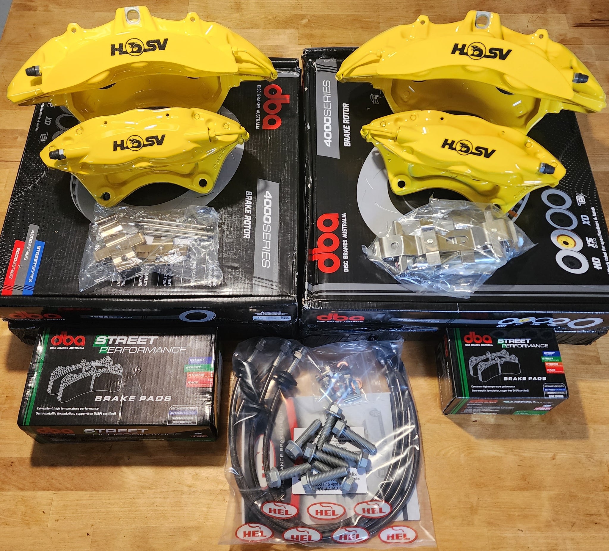 6 Pot Front & 4 Pot Rear Brembo brake Upgrade Kit - Holden VT VX VY VZ ...